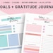 Gratitude Journal Printable, Goal Setting, Daily Gratitude Planner ...
