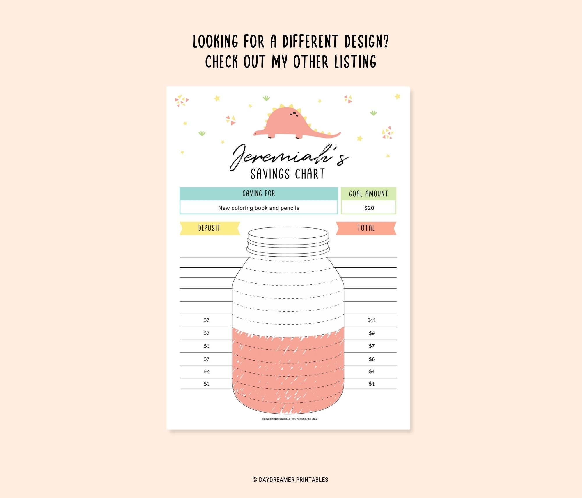 Unicorn Money Saving Chart Printable for Kids 4-12, Magical Budgeting ...