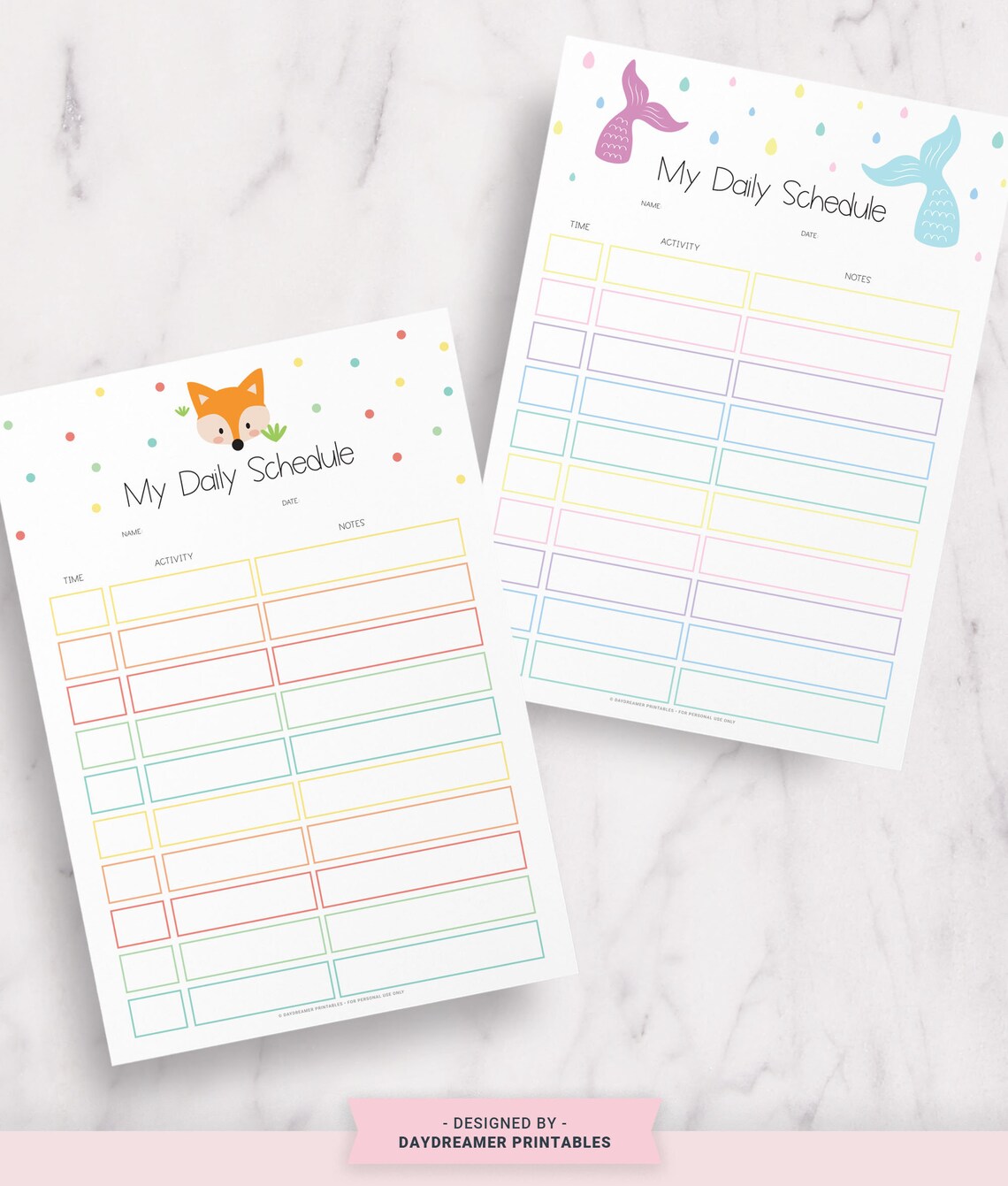 Editable Kids Daily Planner Kids Schedule Printable Schedule | Etsy ...