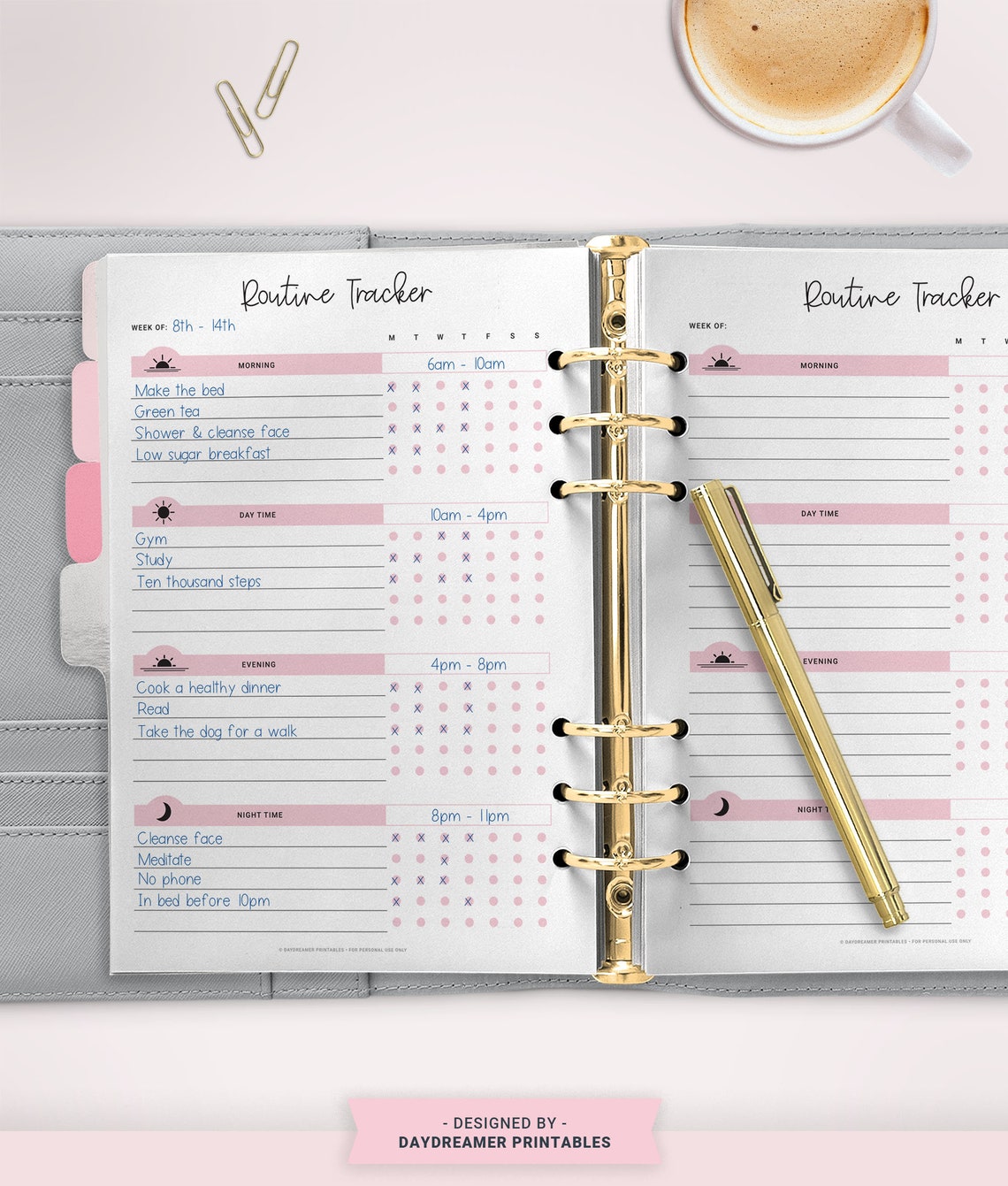 Daily Routines Printable Planner, Daily Routine Chart, Routine Tracker ...