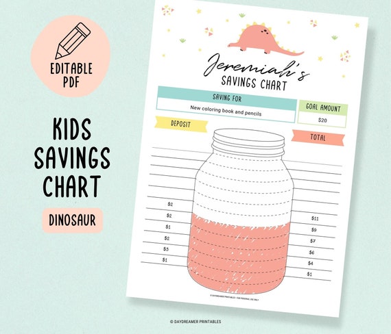 Kids Saving Money Chart