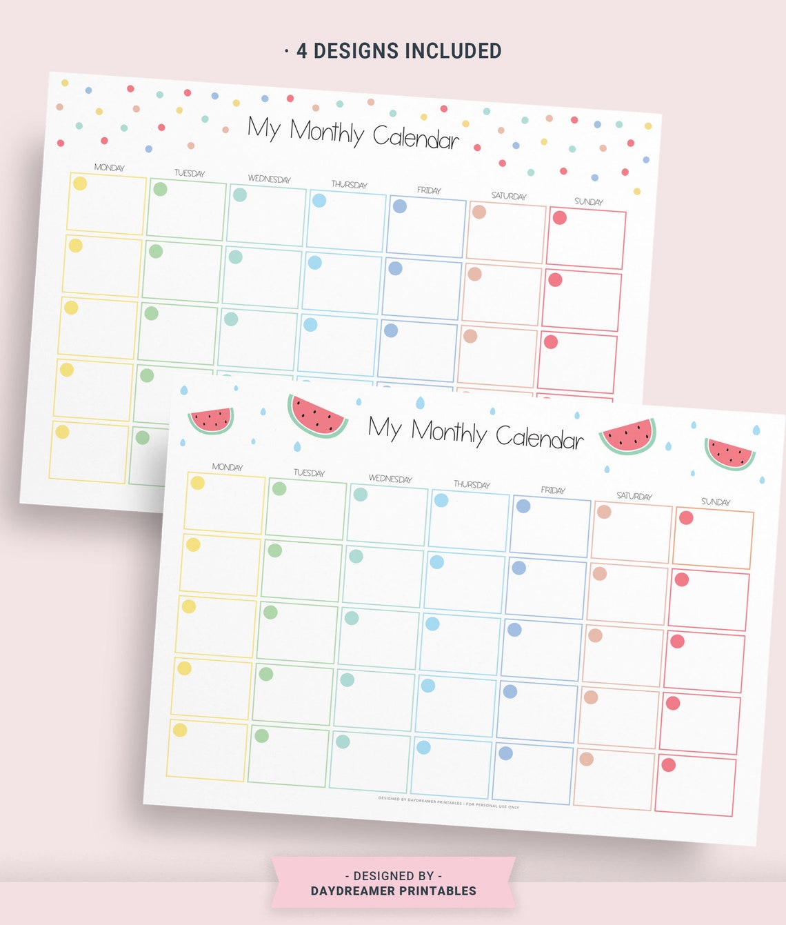 Editable Kids Calendar Printable Toddler Monthly Chart Kids - Etsy