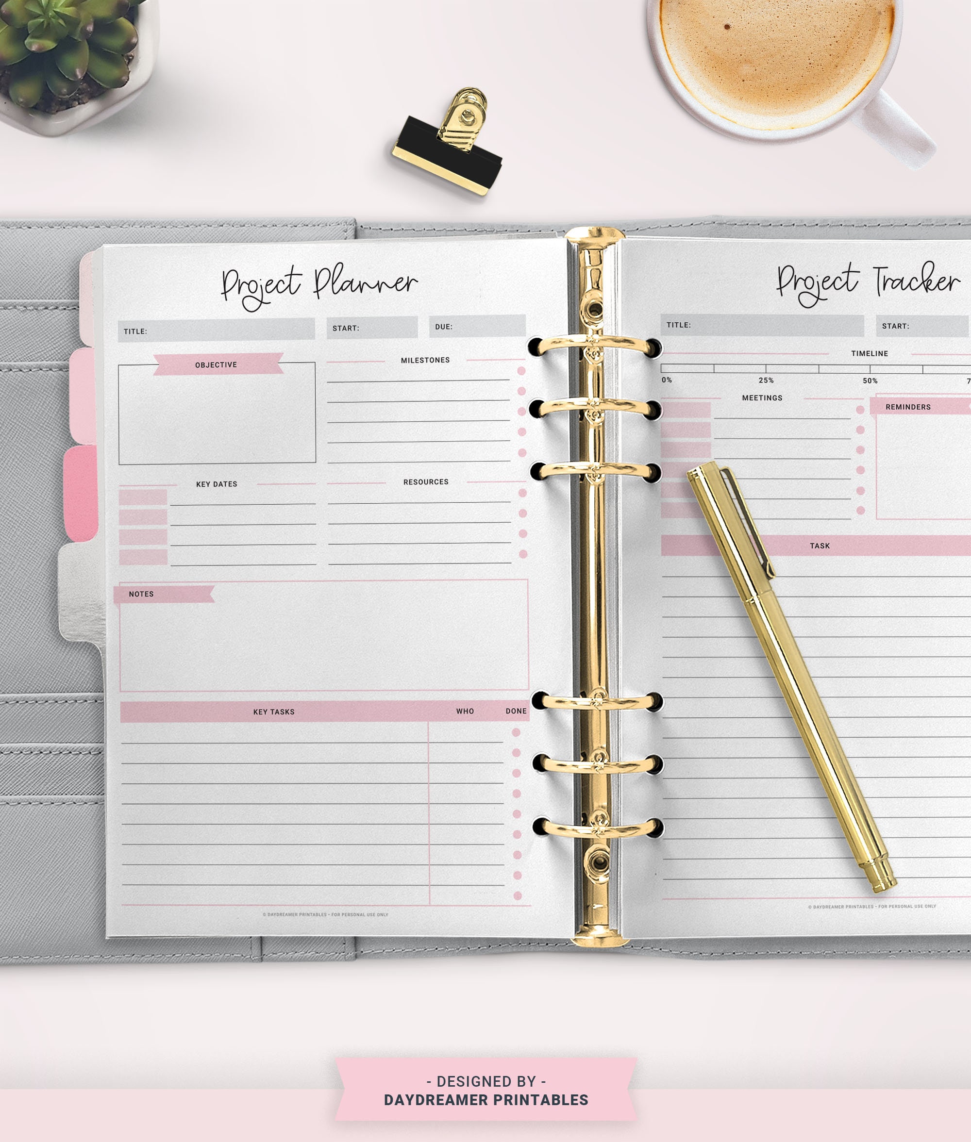 Daily Project Planner, to Do List, Work Planner, Student Project ...