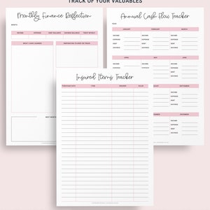 Finance Planner Printable, Finance Tracker, Budget Planner, Budget ...