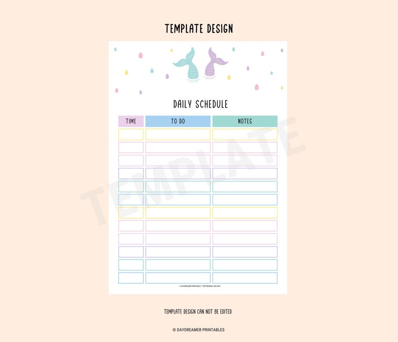 Kids Daily to Do List, Kids Daily Planner Printable, Kids Schedule ...