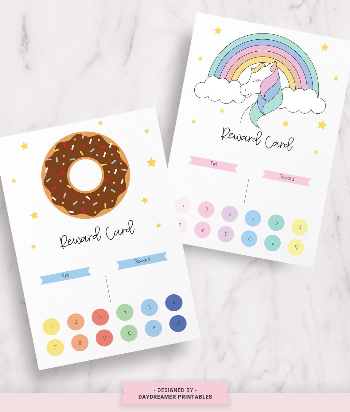 Kids Reward Card Editable Reward Chart for Kids | Etsy Australia