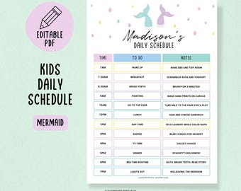 Kids Daily Planner | Simple Planner | Printable Planner | to Do List ...