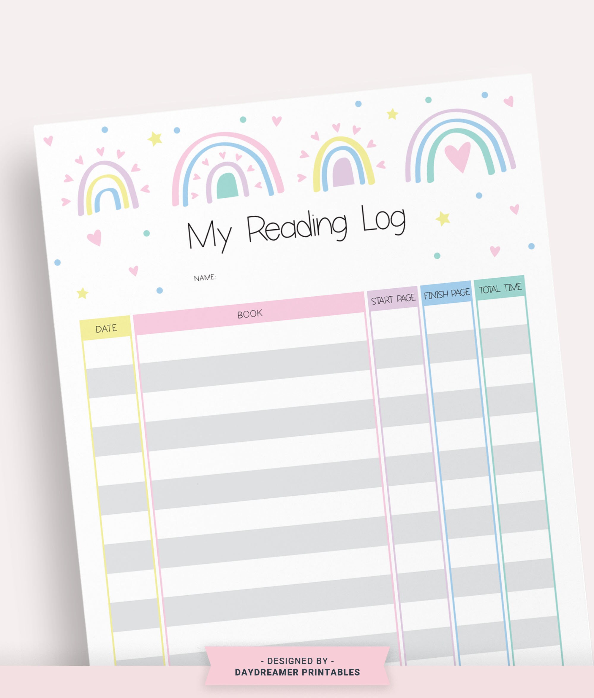 Kids Reading Log Printable Reading Log for Kids Reading | Etsy Australia
