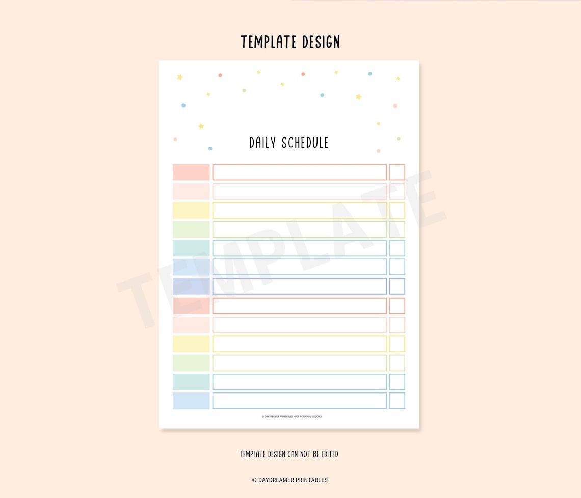 Kids Daily Routine Checklist Printable | Kids Daily Chores List ...