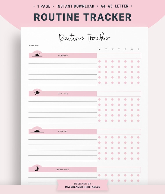 Daily Routine Chart Template DIY Daily Routine Chart For Kids | Daily
