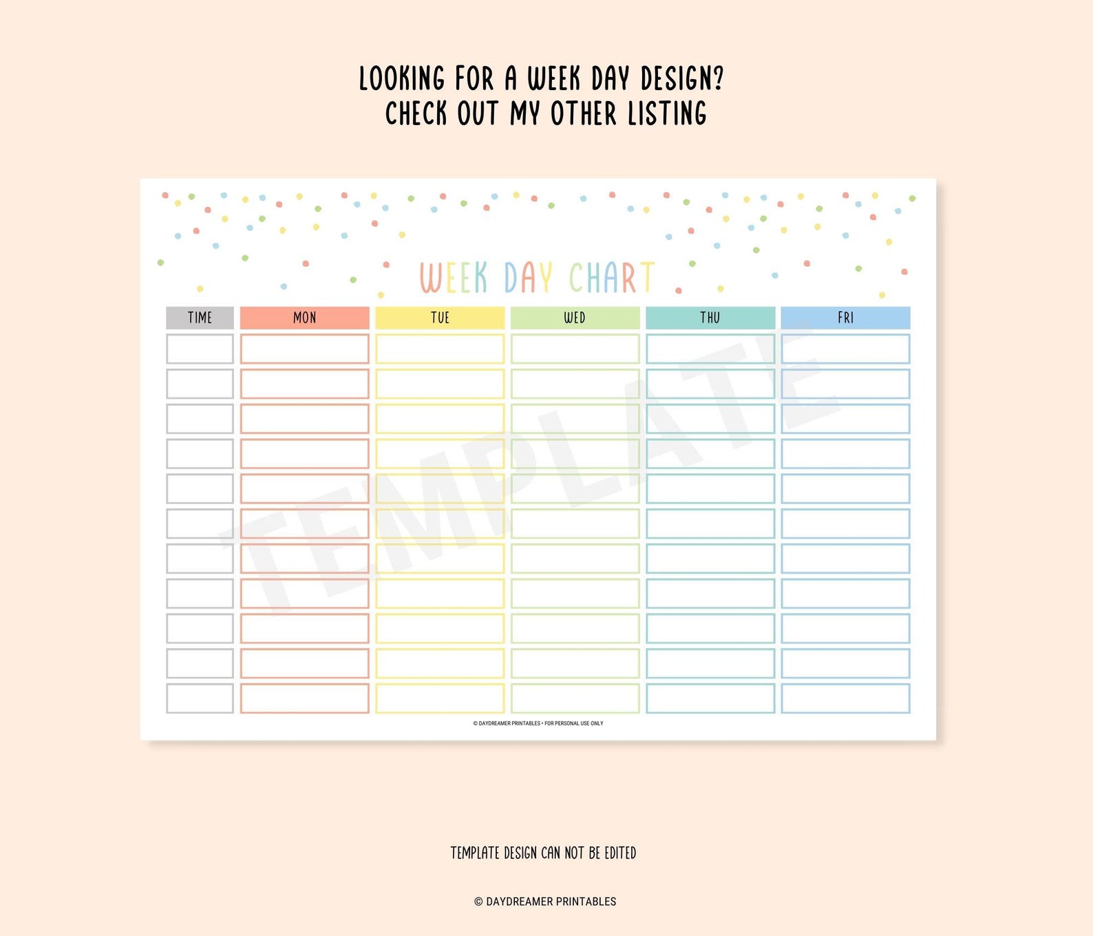 Editable Kids Weekly Planner Schedule Chart, Kids Daily Schedule ...