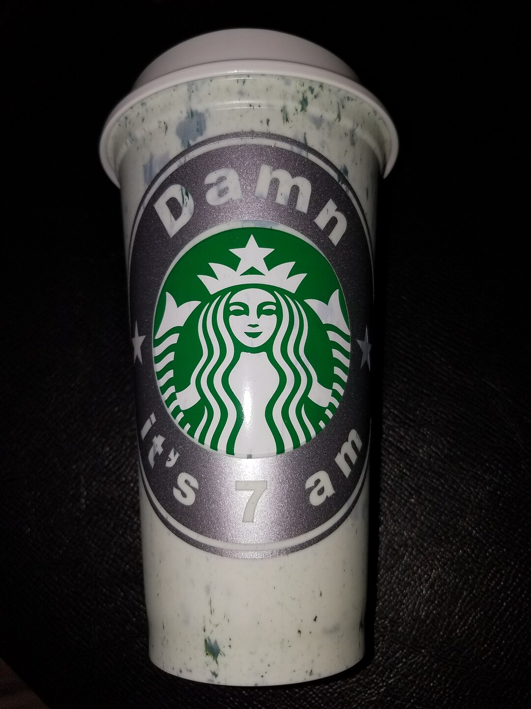Starbucks 16oz Hot Cup With Lid, "damn It's 7 Am" or "swiftie Forever ...