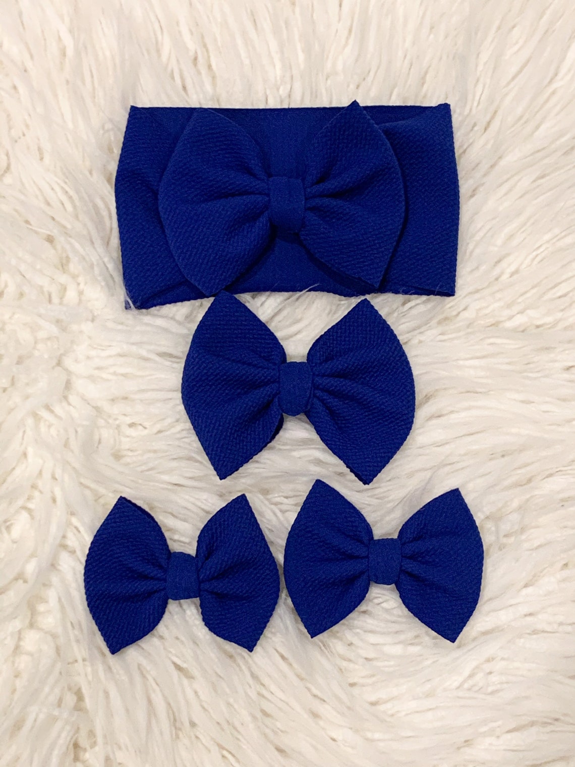 Royal Blue Bow - Etsy