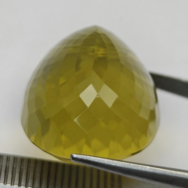 130.09 Ct Natural Lemon Quartz Oval Cut Gemstone 37.25x26.25 Mm Loose ...