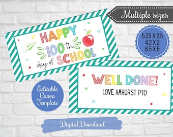 100th Day Toppers - Etsy