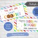 100th Day Cookie Treat Bag Toppers for Students You Are One | Etsy