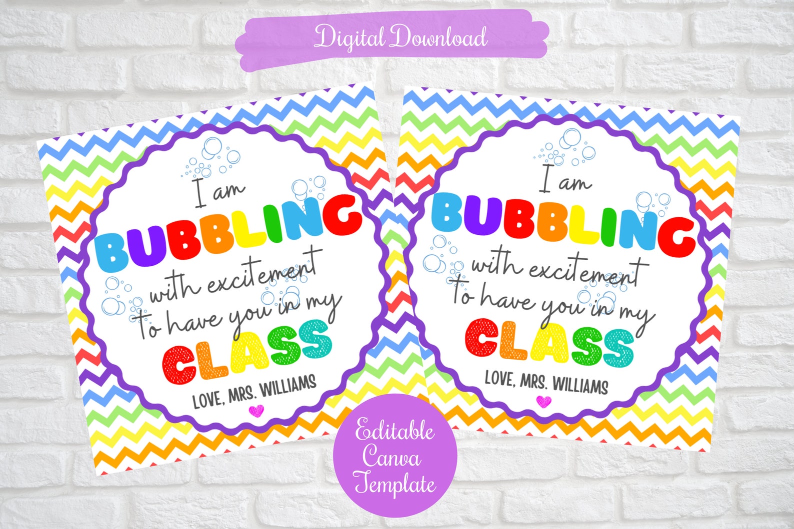 First Day of School Bubbles Gift Tags I Am Bubbling With - Etsy