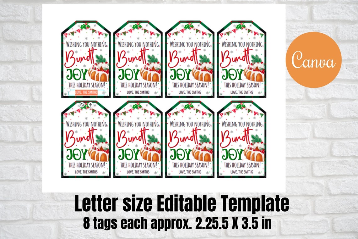 Wishing You Nothing Bundt Joy This Holiday Season christmas - Etsy