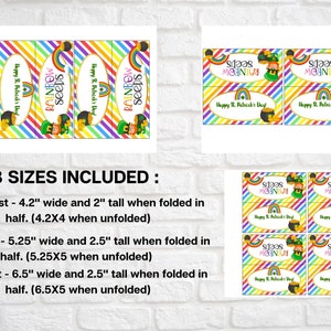 Editable Rainbow Seeds St Patrick's Day Treat Bag Topper, Rainbow ...