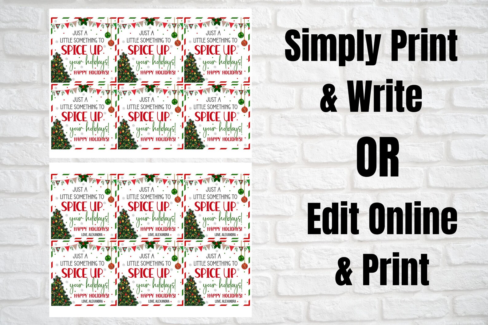 Just a Little Something to Spice up Your Holidays Gift Tags ,spice Hot ...