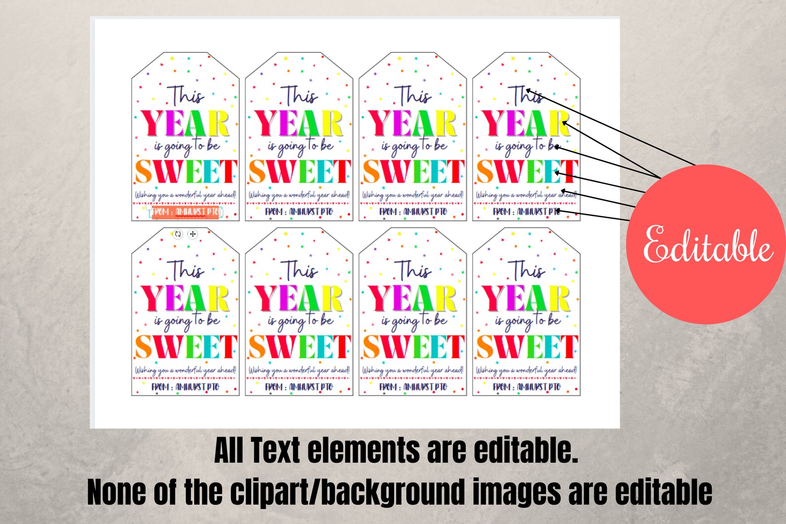 Editable Back to School gift tags for students from teachers | Etsy