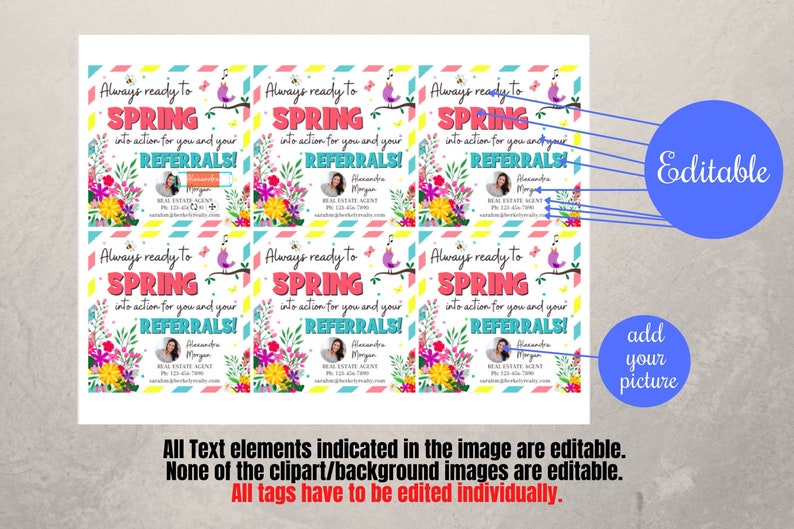 Realtor Spring Pop by Gift Tags for Clients Ready to Spring - Etsy