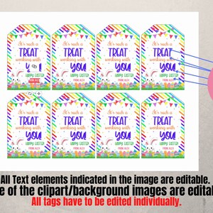 Co Worker Easter Gift Tags,such a Treat Working With You, Employees ...