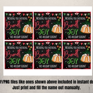 Wishing You Nothing Bundt Joy This Holiday Season ,christmas Bundt Cake ...