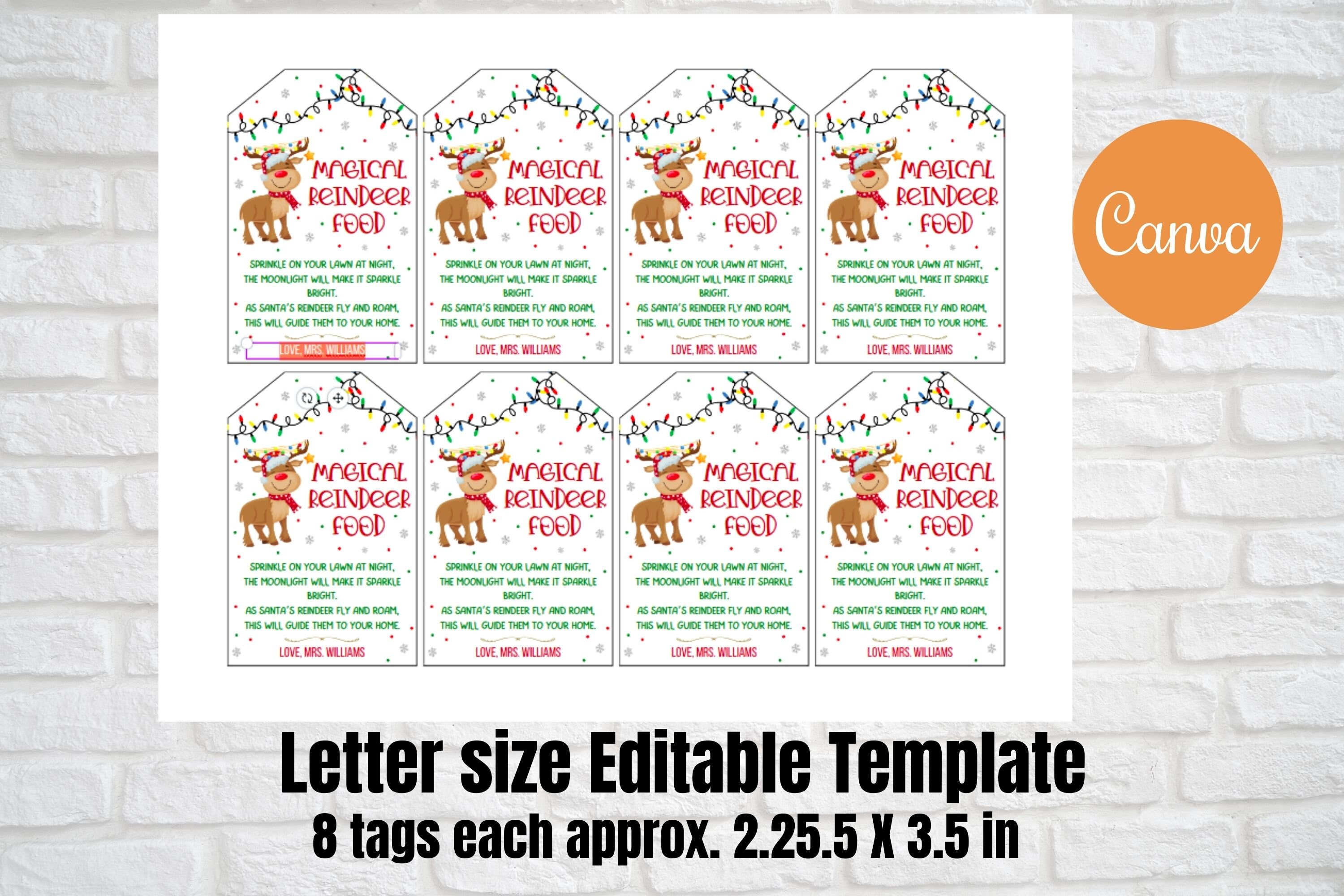 Thanks for Being a Deer and Taking Care of Our Kids Editable - Etsy