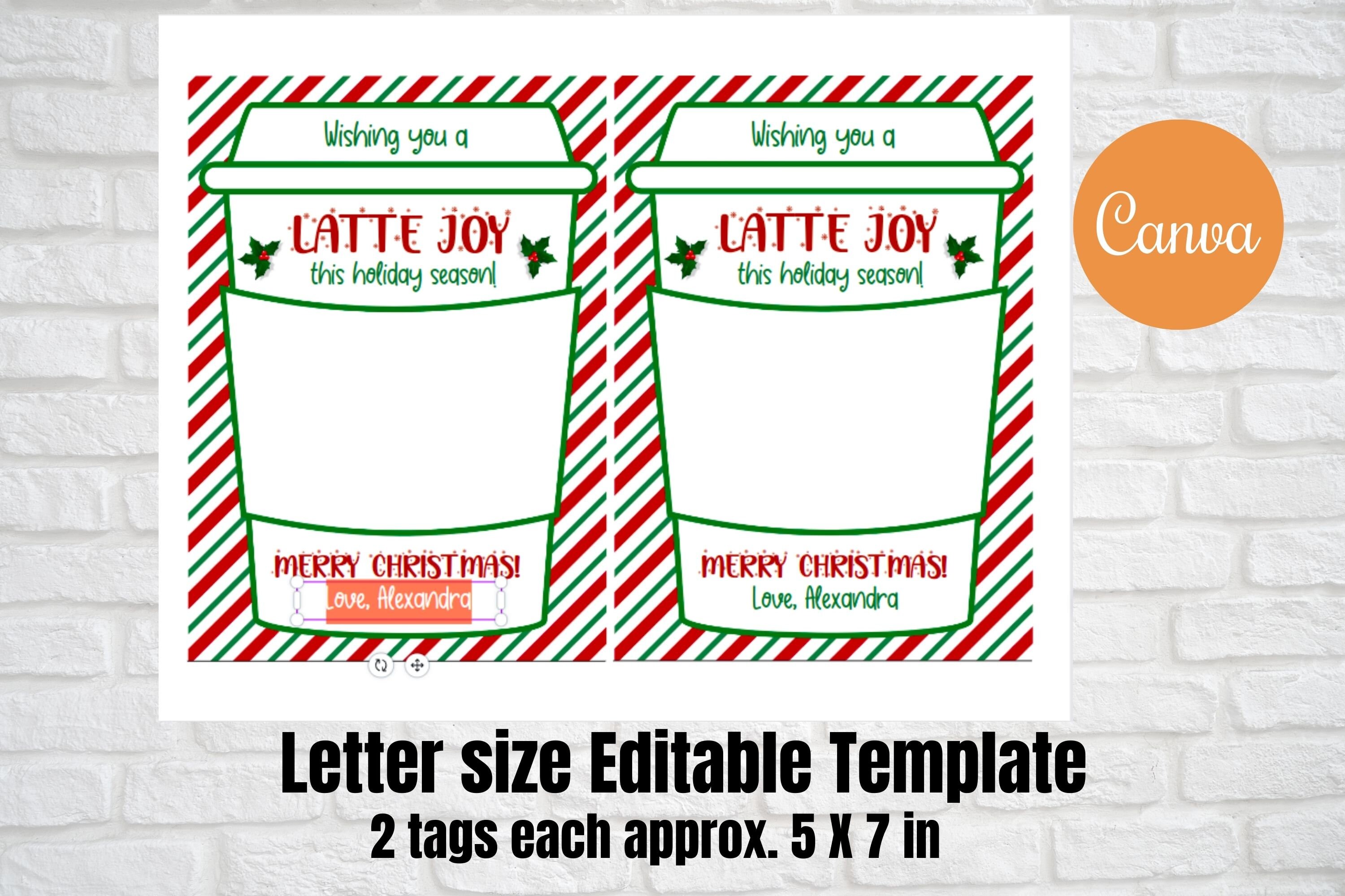 Wishing You a Latte Joy This Holiday Season christmas Coffee - Etsy