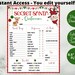 Editable Secret Santa Questionnaire Template for Work/office/family ...