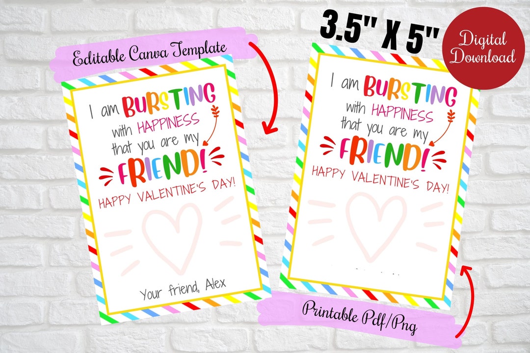 I Am Bursting With Happiness, Fun Size Candy Printable Bursting ...