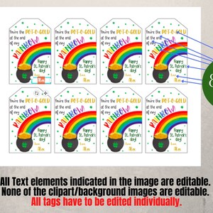 St Patrick's Day Printable Class Gift Tags, You Are the Pot of Gold at ...