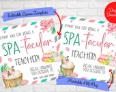 Thanks for Being Spa-tacular Teacher Gift Tags Teacher Nurse - Etsy