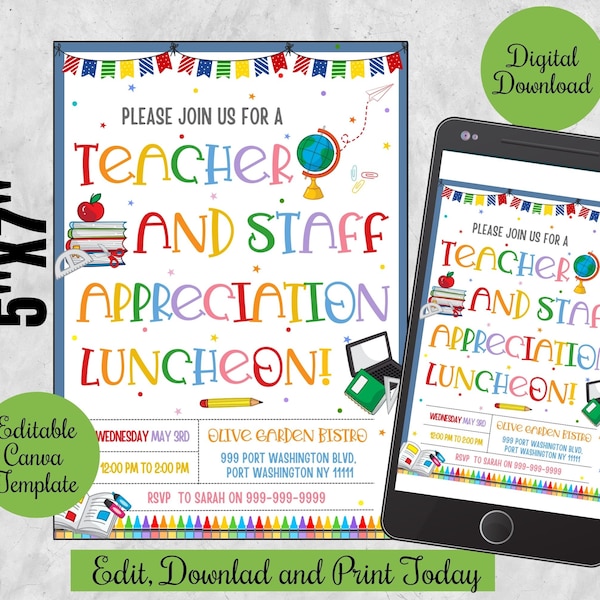 Staff Appreciation Printables - Etsy