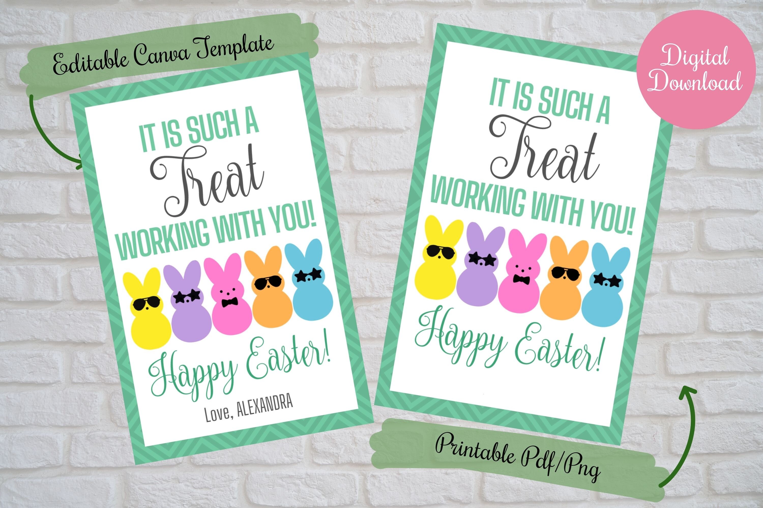 Co Worker Easter Gift Tagssuch a Treat Working With You - Etsy
