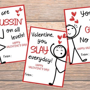 Slang Kids Valentine's Day Cards, Gen Z Alpha Teen Tween Funny ...