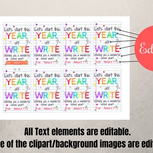 Let's Start This Year off Write Back to School Pen Marker | Etsy