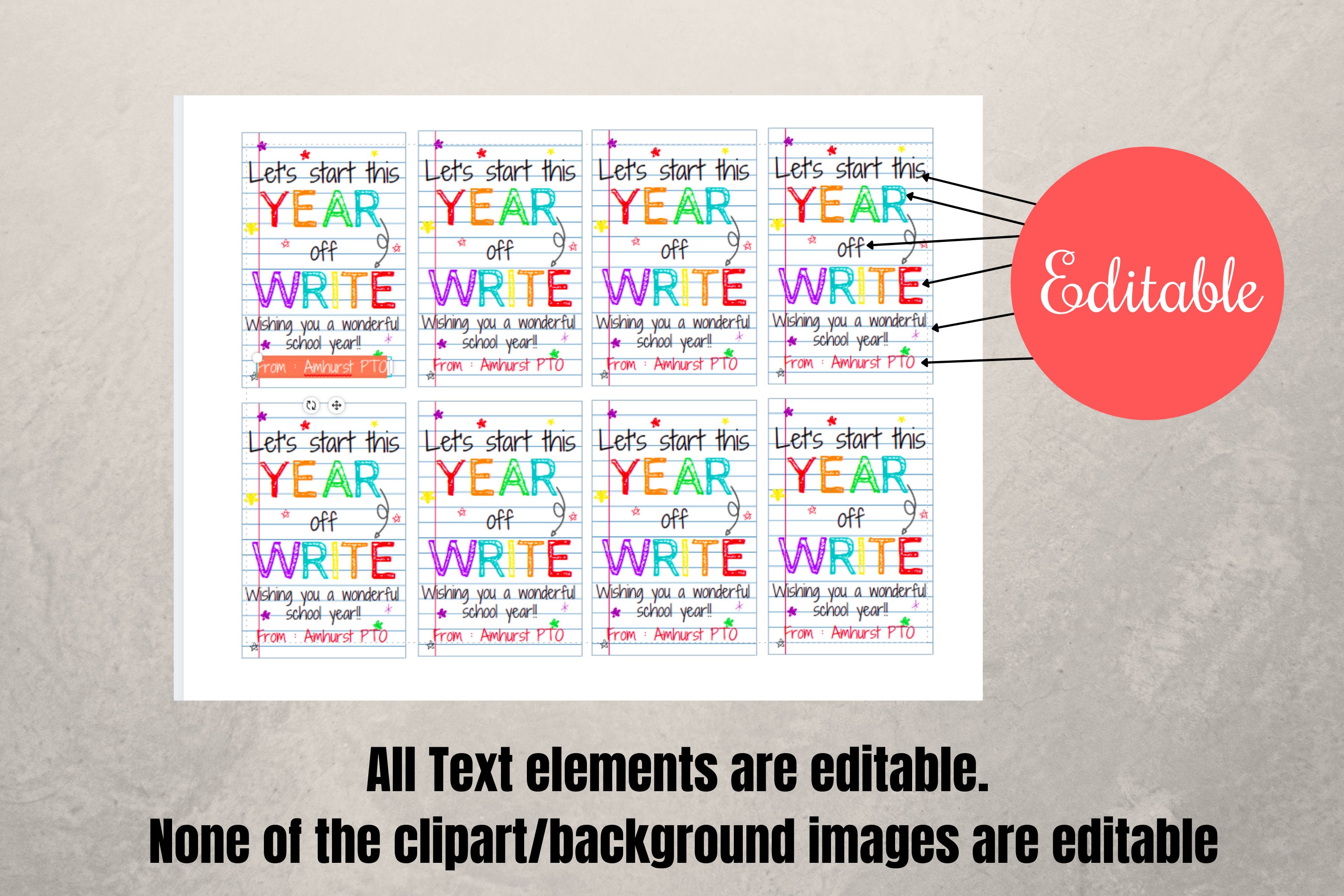 Let's Start This Year off Write Back to School Pen Marker - Etsy