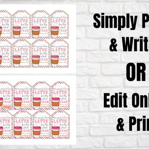 Back to School Coffee Gift Tags, We're Going to Have Latte Fun This ...