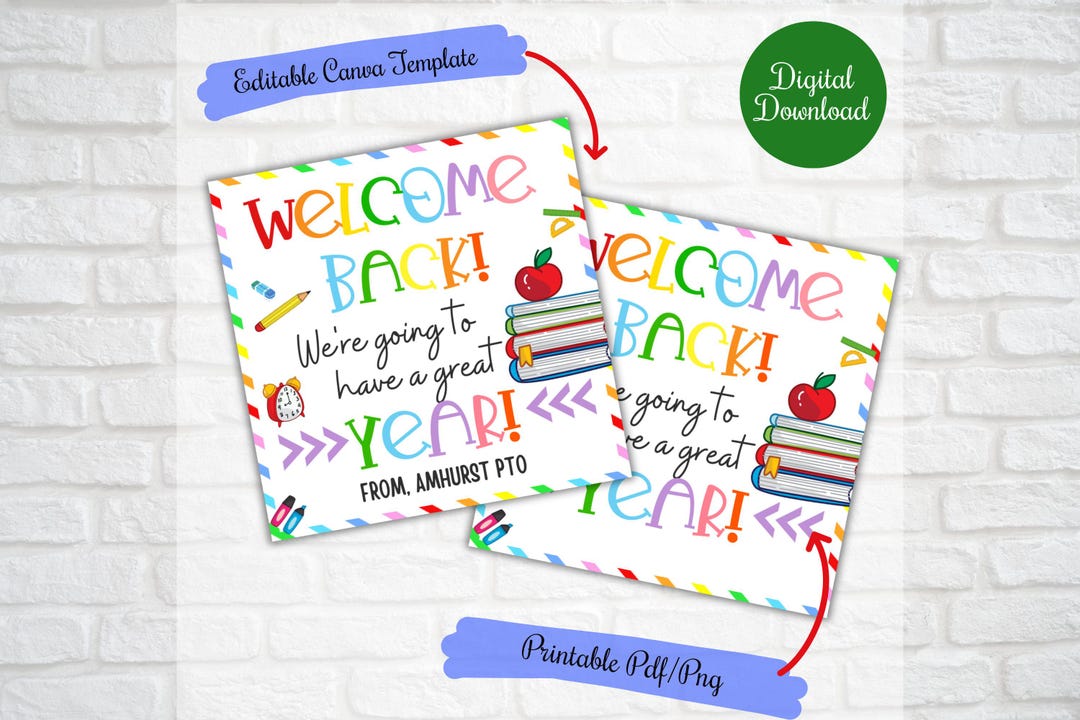 Welcome Back to School Teacher Gift Tags,its Going to Be a Great Year ...