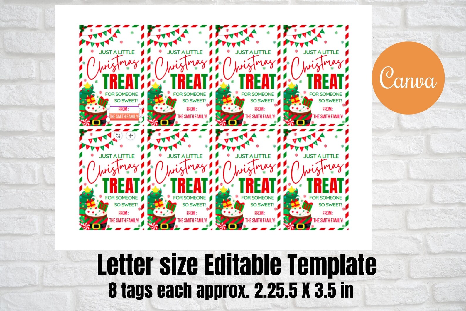 Just a Little Christmas Treat for Someone so Sweet Gift Tags,christmas ...