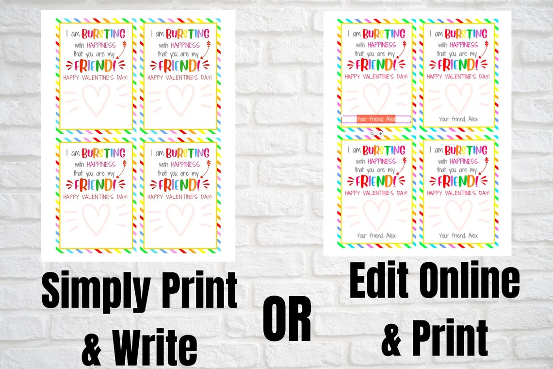 I Am Bursting With Happiness, Fun Size Candy Printable Bursting ...