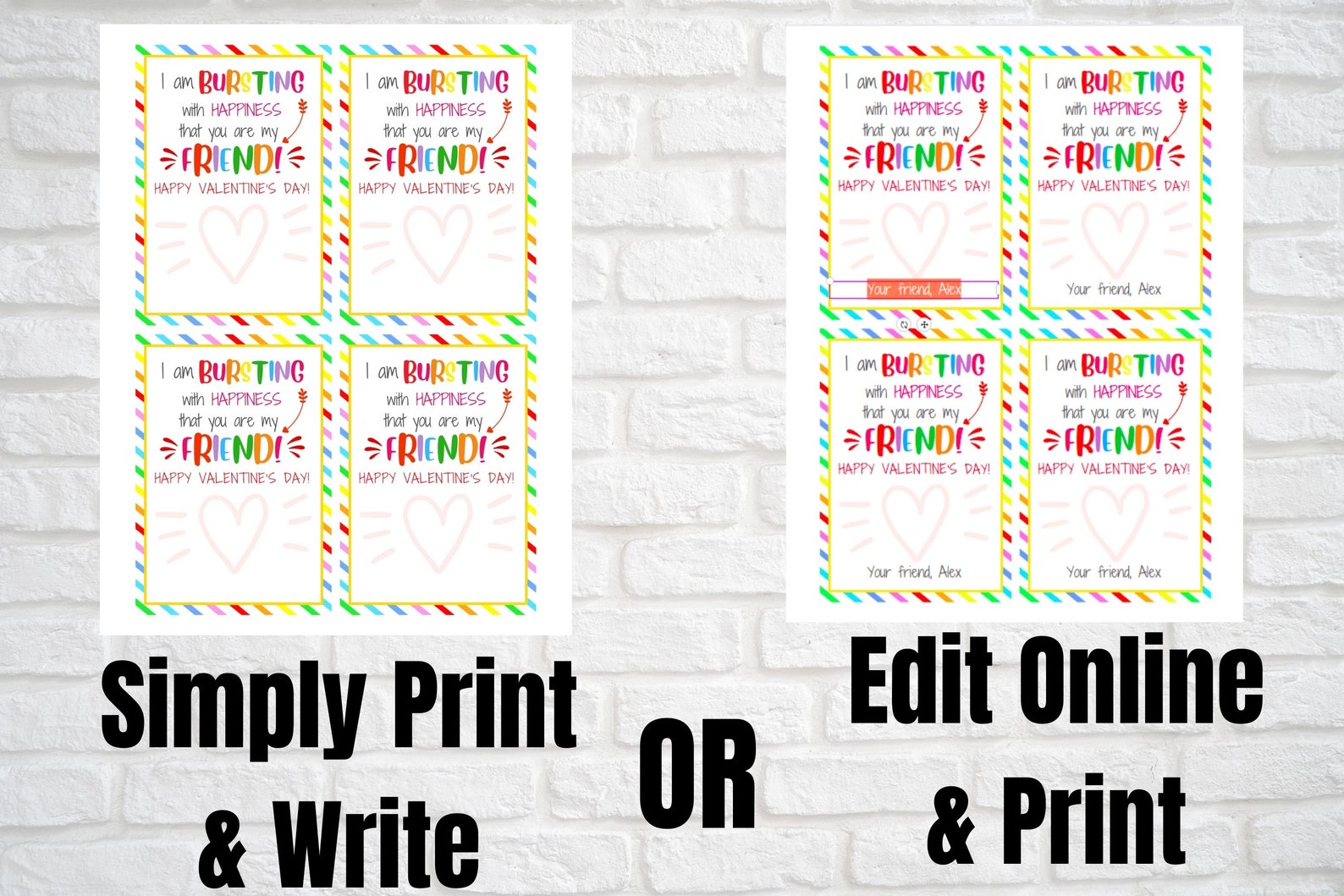 I Am Bursting With Happiness, Fun Size Candy Printable Bursting ...