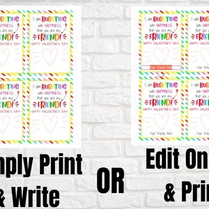 I Am Bursting With Happiness, Fun Size Candy Printable Bursting ...