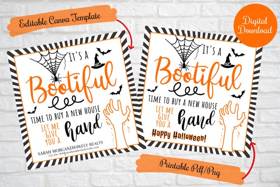 Its a Bootiful Time to Buy a New House Realtor Tags Realtor | Etsy