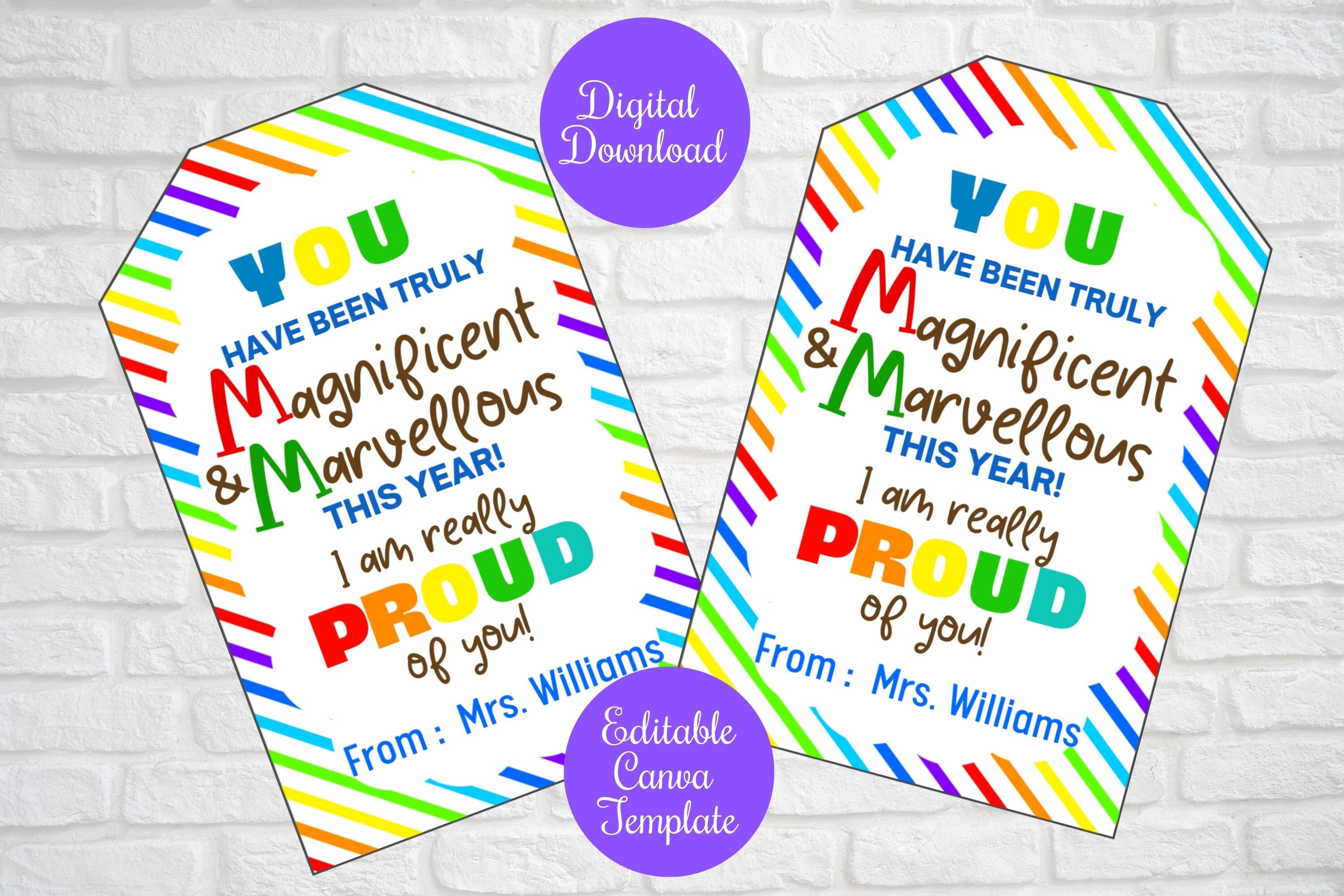 Magnificent and Marvellous Gift Tags for Students From - Etsy
