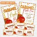 Caramel Apple Bar Sign & Food Tent Labels | Appreciation Fall Party ...