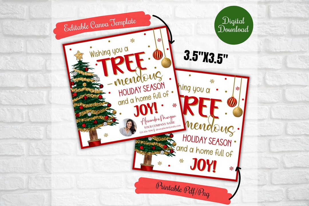 Wishing You a Tree-mendous Holiday Season, Real Estate Christmas Tree ...