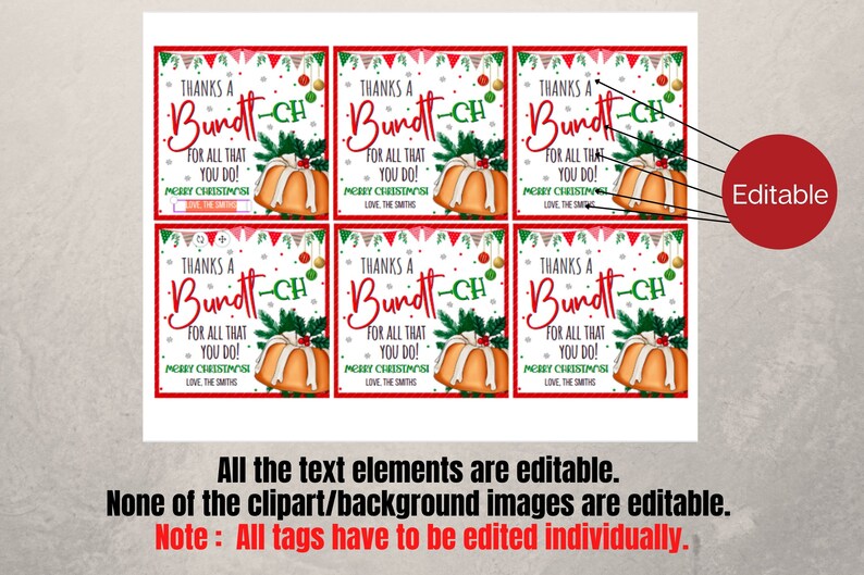 Thanks a Bundt-ch for All That You Do christmas Bundt Cake - Etsy